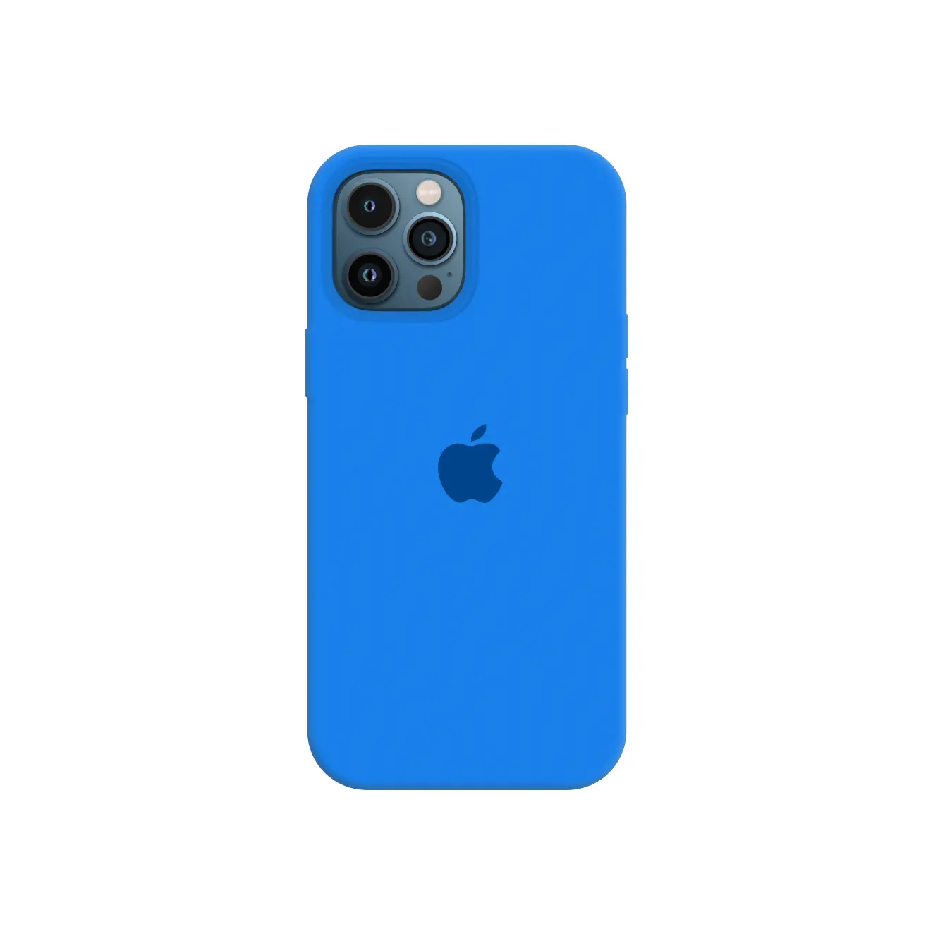 Силиконовый чехол c закрытым низом Apple Silicone Case Royal Blue для ...