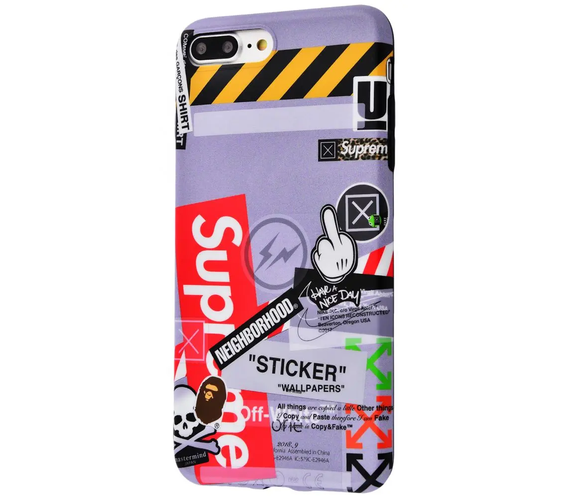 Чехол для iPhone 7 Plus / 8 Plus IMD "Yang Style 22" Supreme Blue